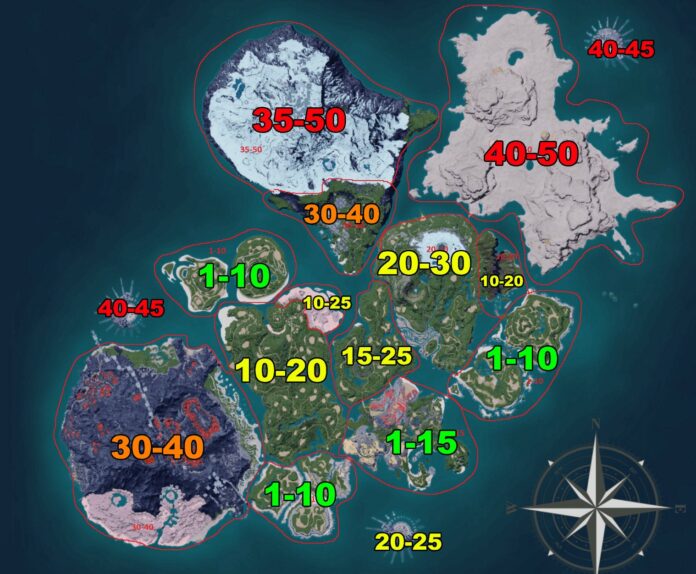 Palworld : Découvrez la carte interactive ultra complète du jeu avec le ...